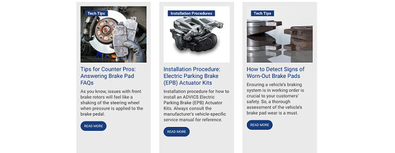 ADVICS launches video series for brake service best practices ...
